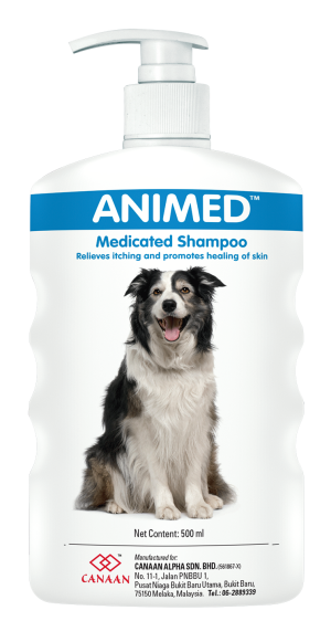 Animed Medicated Dog Shampoo in Malaysia | Canaan Alpha